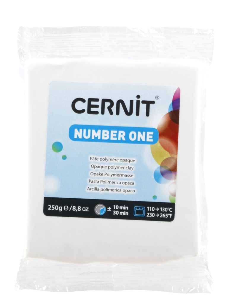 Pâte Polymère Cernit - blanc Number One 250g | Cernit