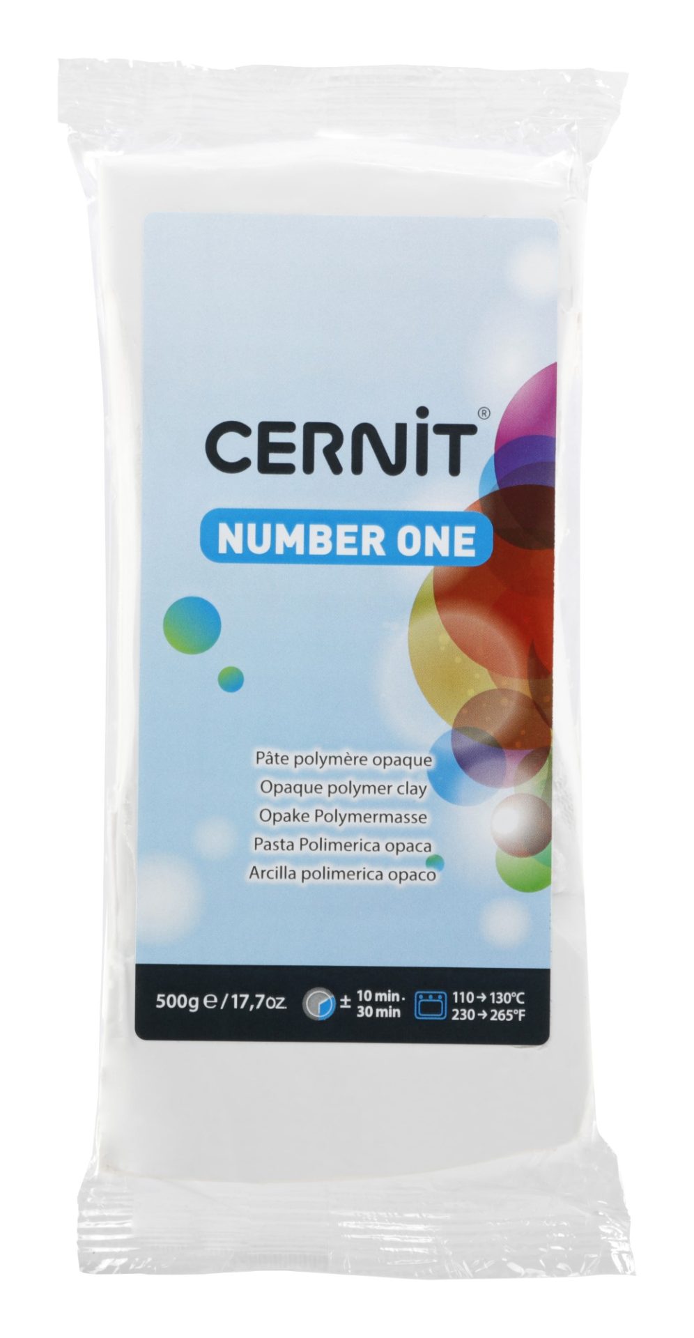 Pâte Polymère Cernit - blanc Number One 500g | Cernit