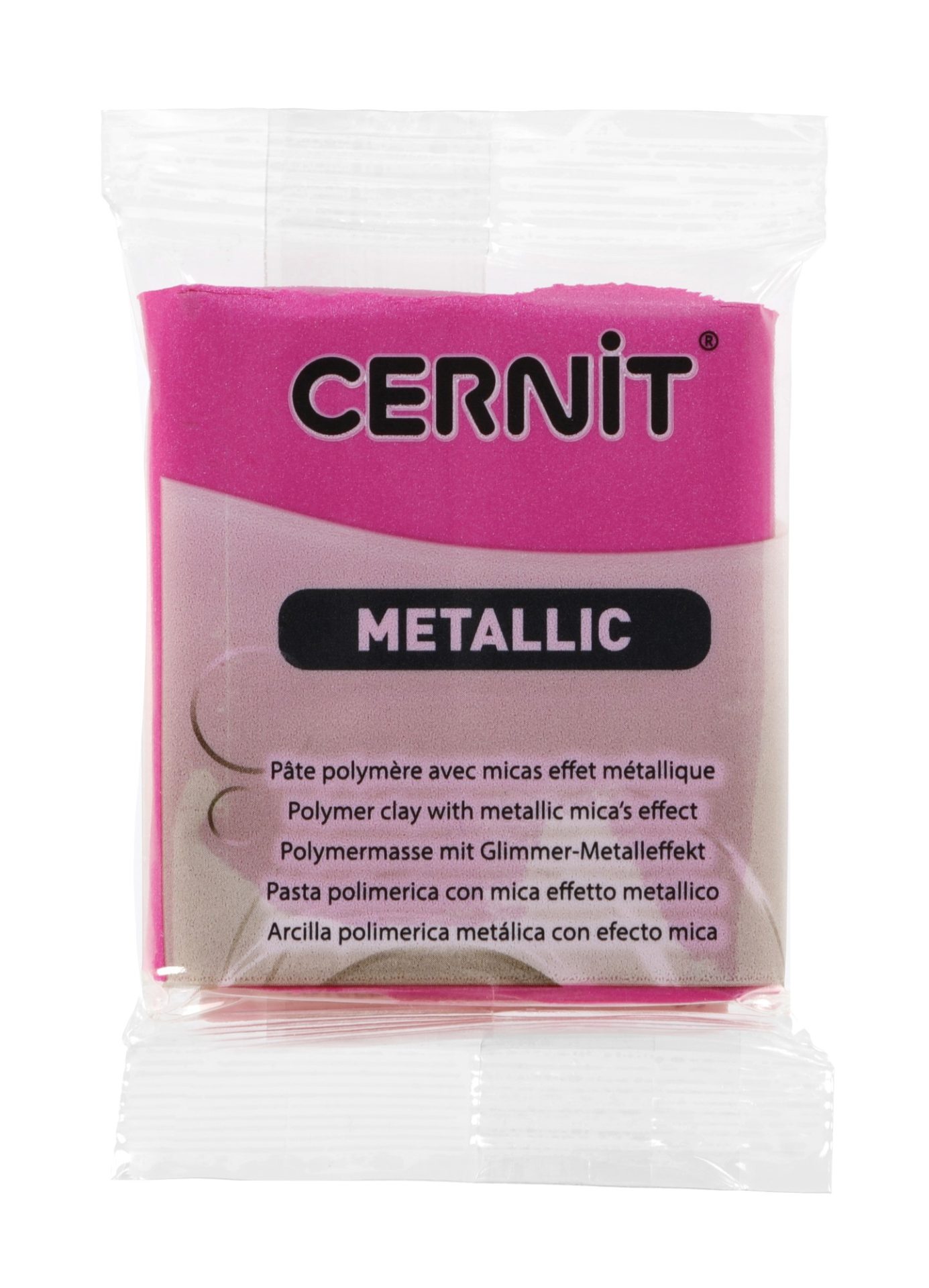 Cernit Polymer Clay - Metallic magenta 56g | Cernit