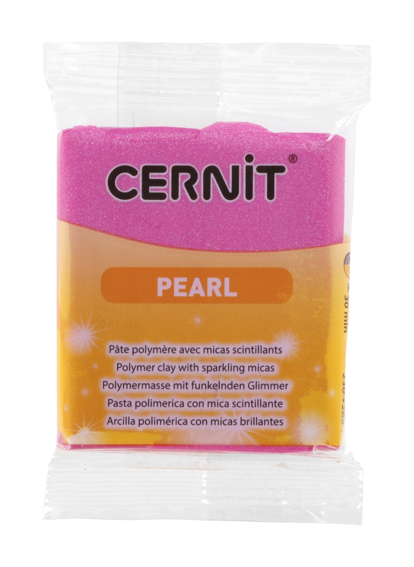 Cernit Polymer Clay - pearlescent magenta 56g | Cernit