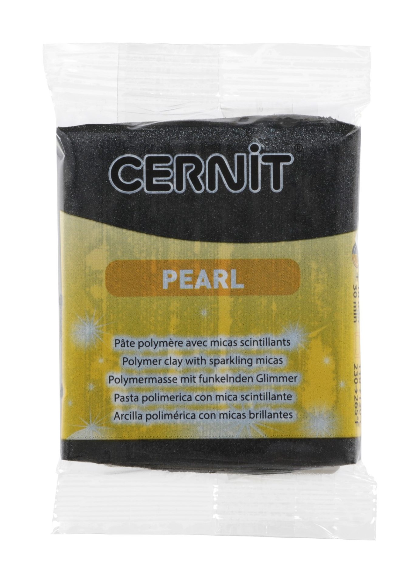 Cernit Polymer Clay - pearlescent black 56g | Cernit