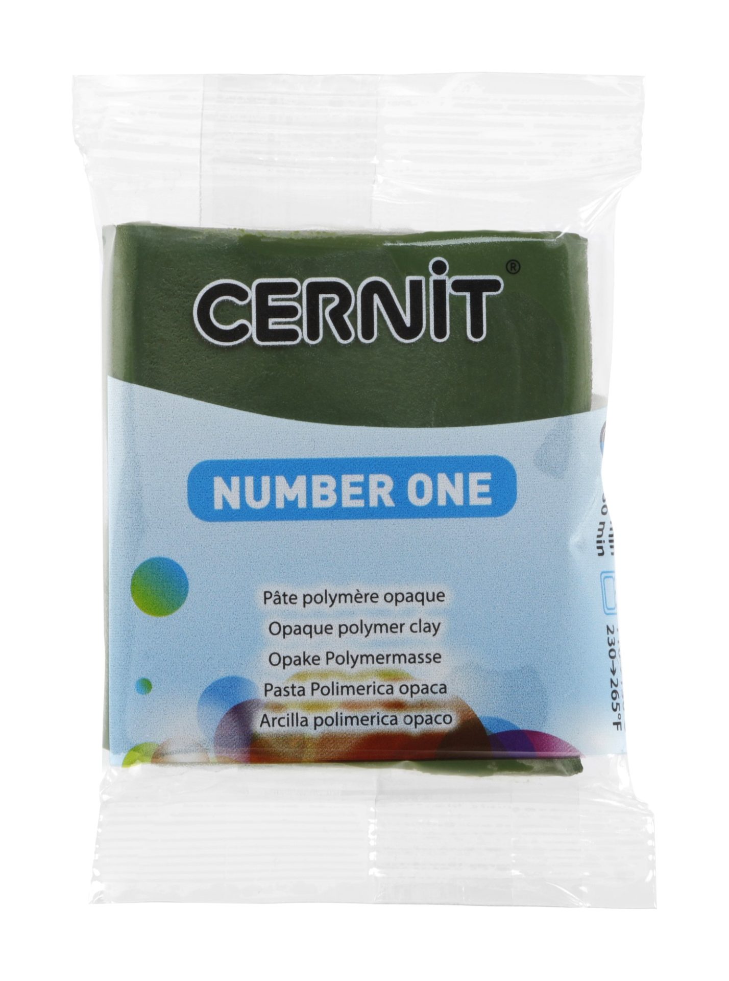 Cernit Polymer Clay - Olive N°1 56g | Cernit