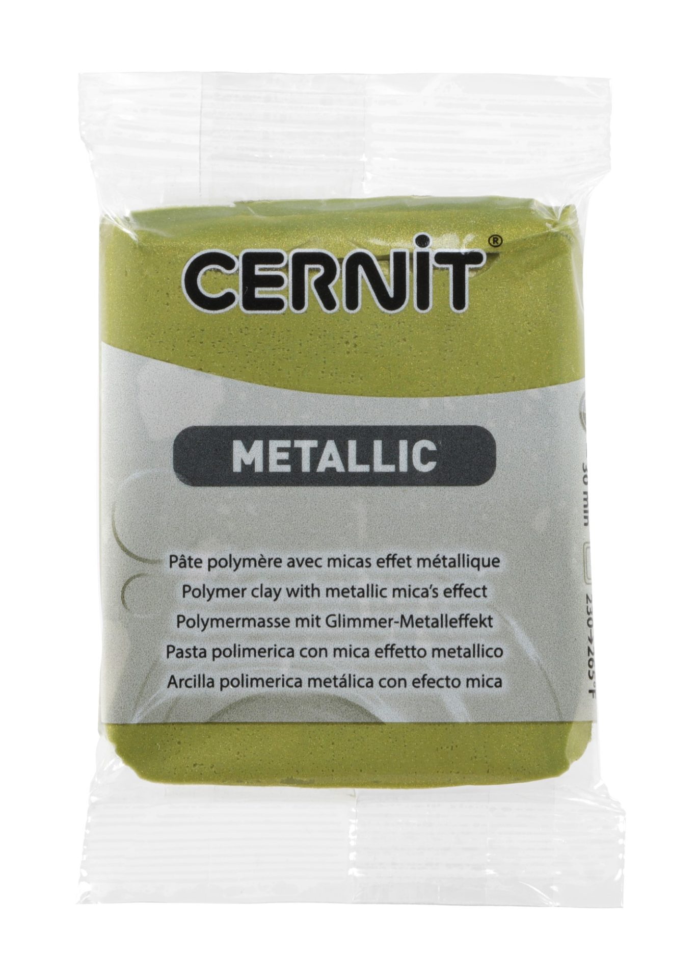 Cernit Polymer Clay - Metallic green gold56g | Cernit