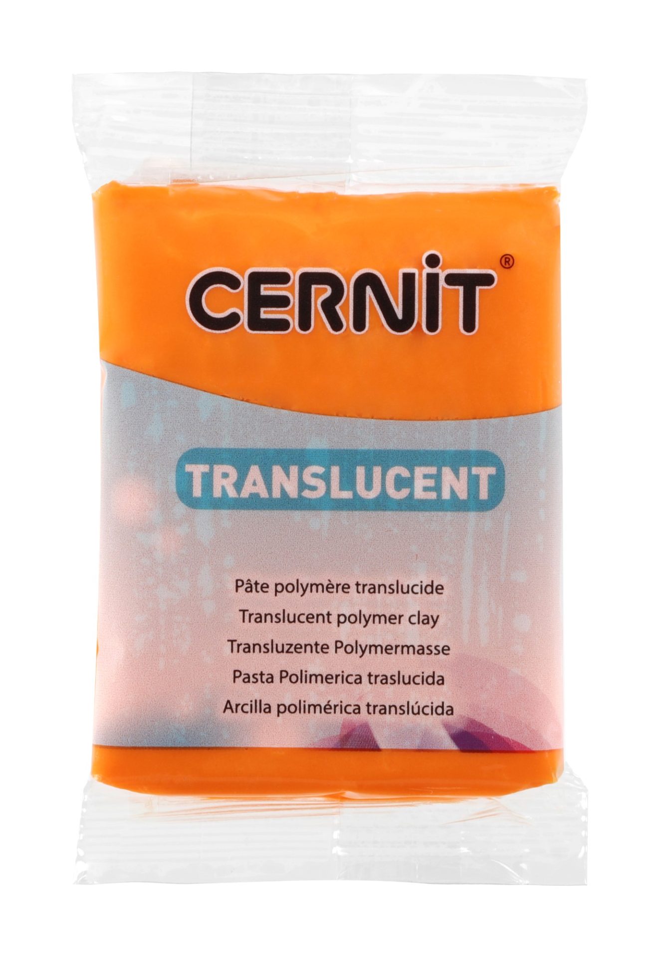Cernit Polymer Clay - Translucent orange 56g | Cernit