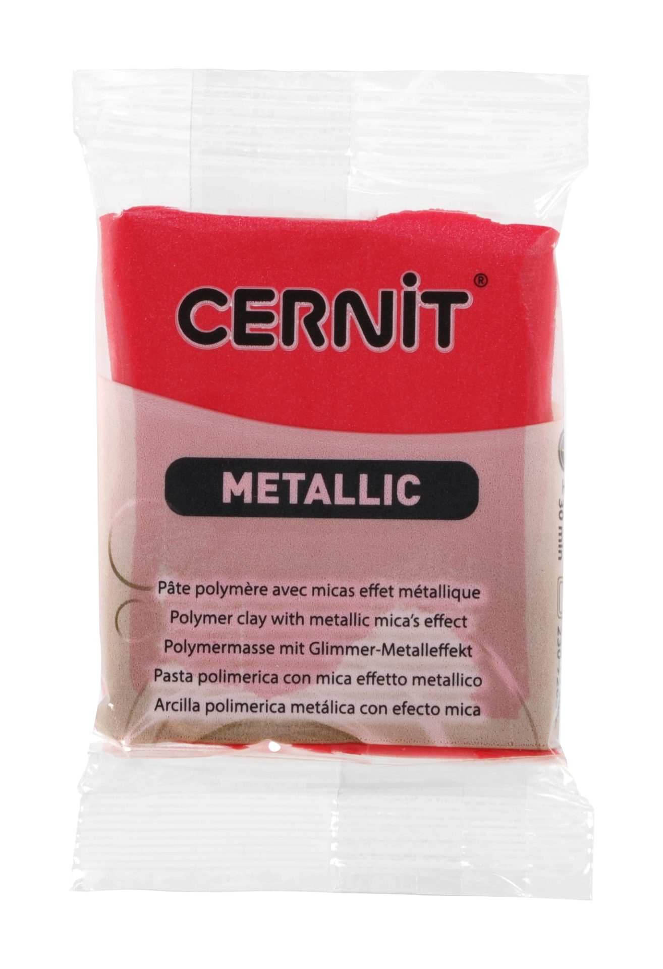 Cernit Polymer Clay - Metallic red 56g | Cernit
