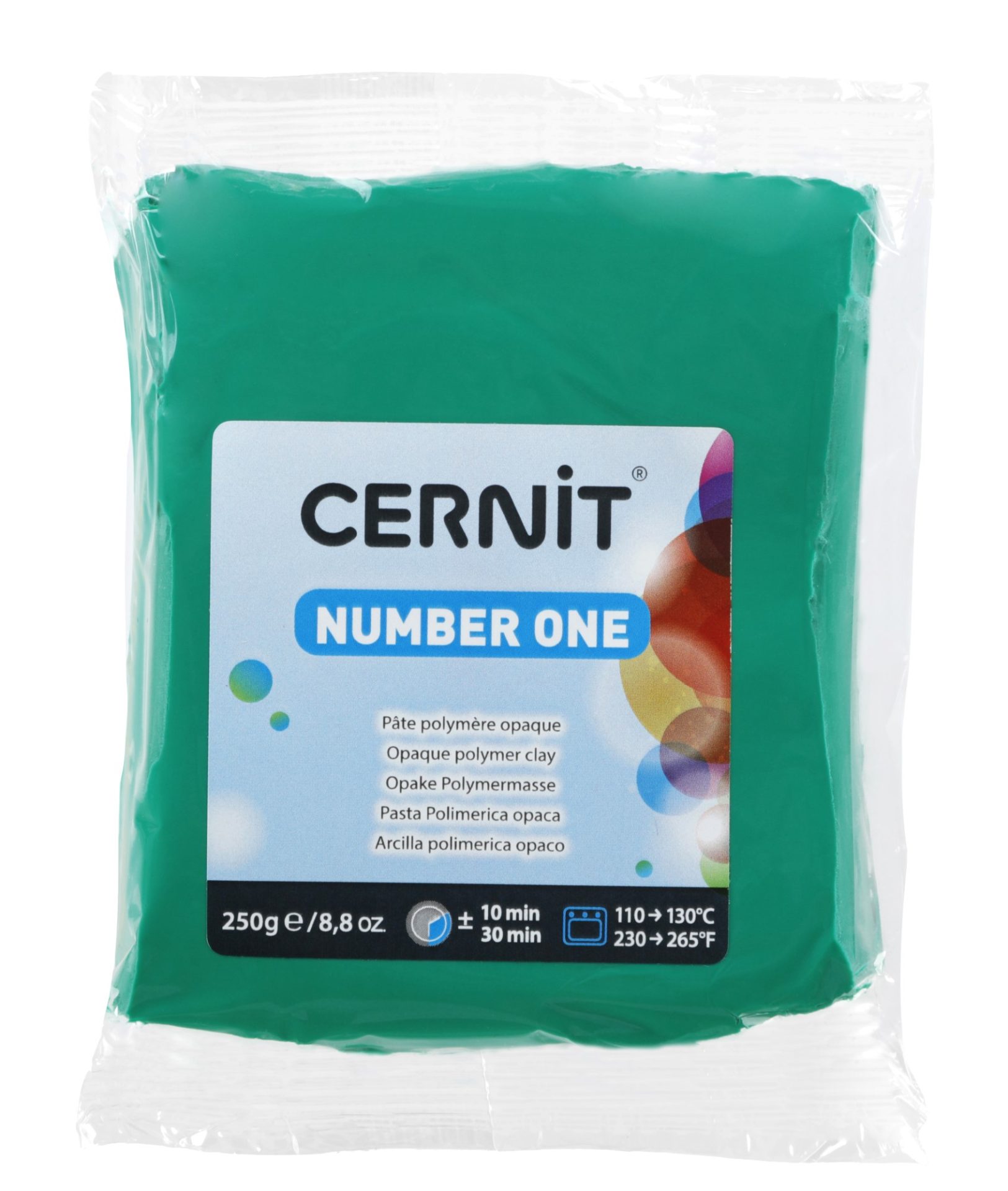 Pasta polimerica Cernit - verde Number One 250g | Cernit